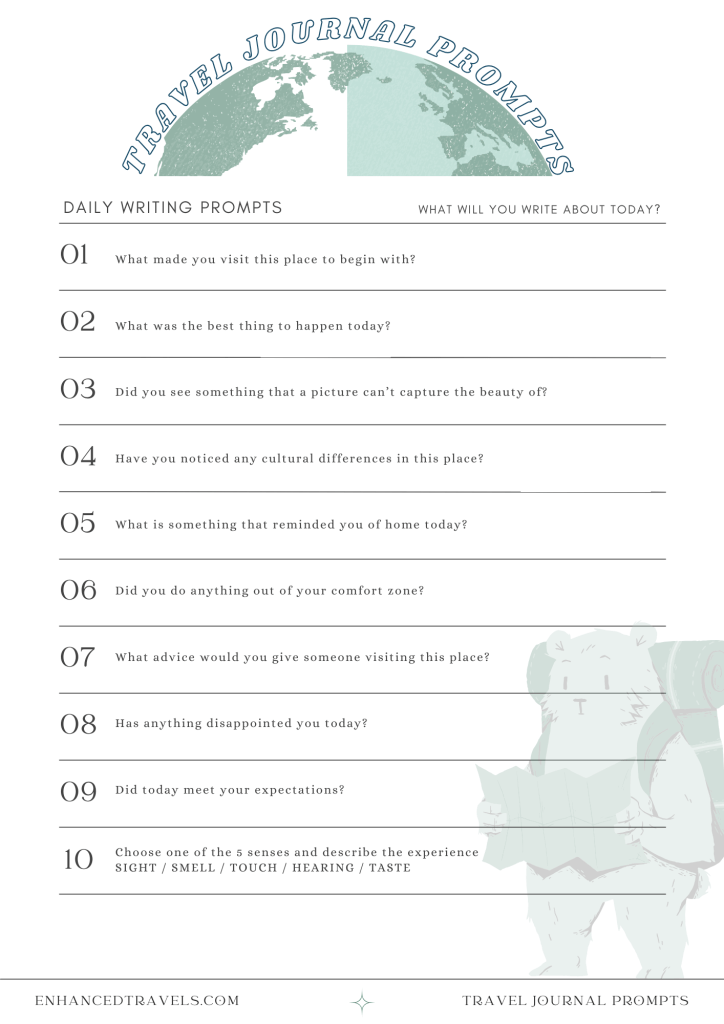 The Art of Journalling While Travelling, with a Free Guide – Enhanced ...